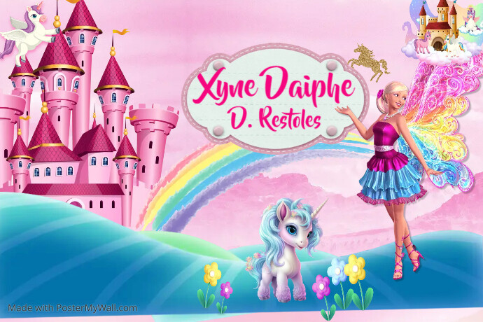 Barbie Birthday Celebration Banner (1) | PosterMyWall