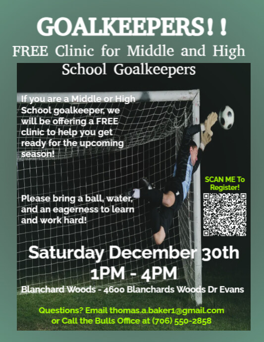 Goalkeeper Training 2023 | PosterMyWall