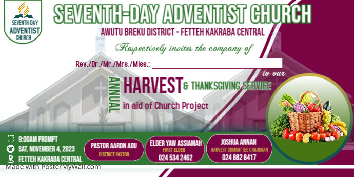 SDA Envelope | PosterMyWall