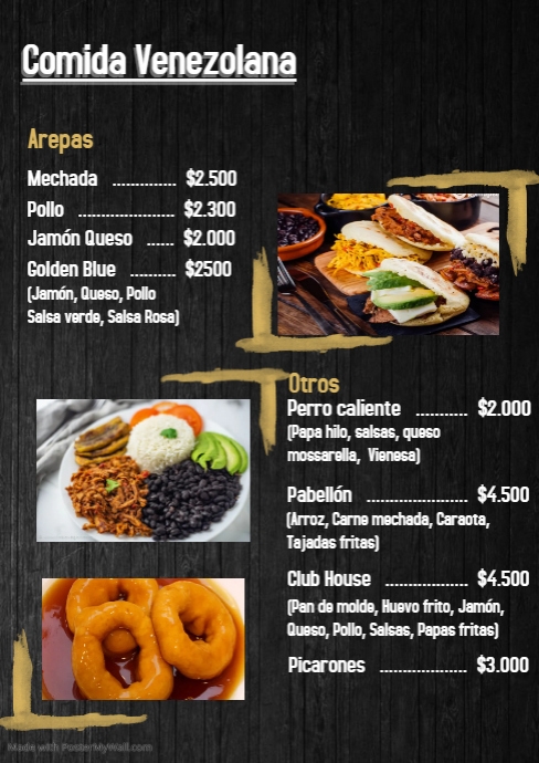 Comida Venezolana | PosterMyWall