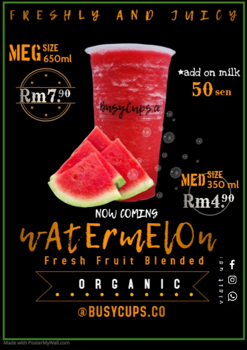 WATERMELON FLYER | PosterMyWall