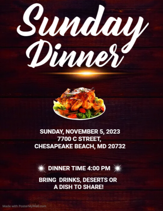 Dinner Party Templates | PosterMyWall