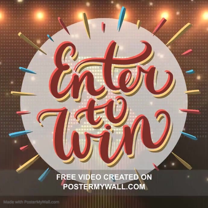 lotto lottery enter to win design template | PosterMyWall