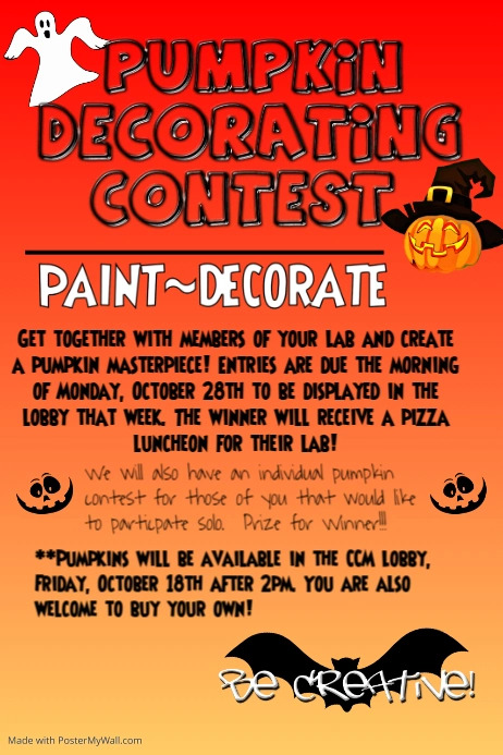 Copy of Pumpkin Decorating Contest | PosterMyWall