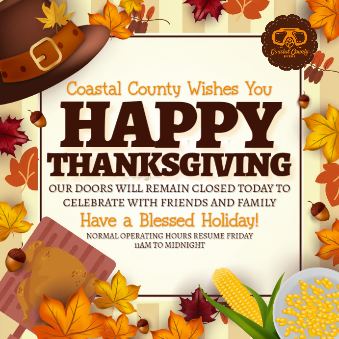 closed on thanksgiving | PosterMyWall