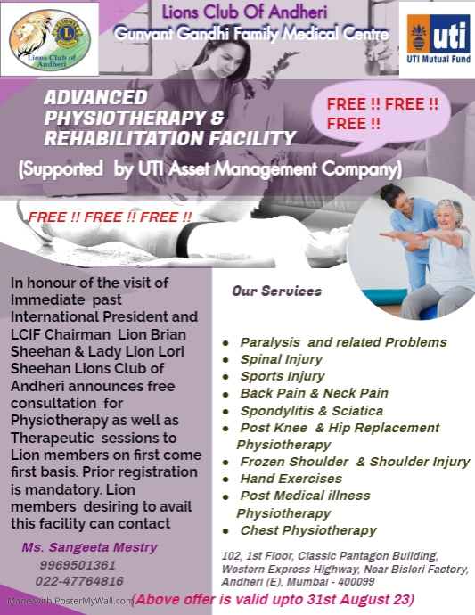 Purple Stroke Rehabilitation Service Flyer Te | PosterMyWall