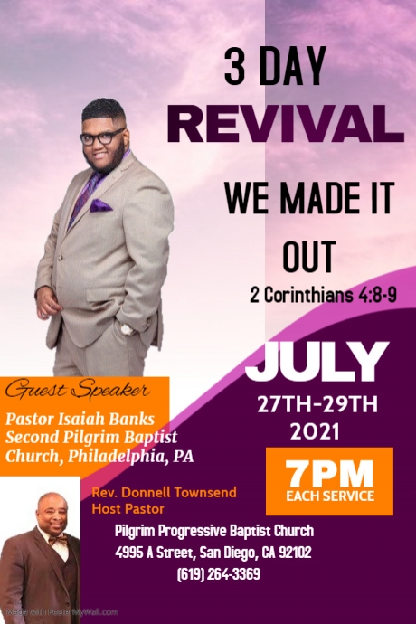 Copy of REVIVAL SERVICE FLYER | PosterMyWall
