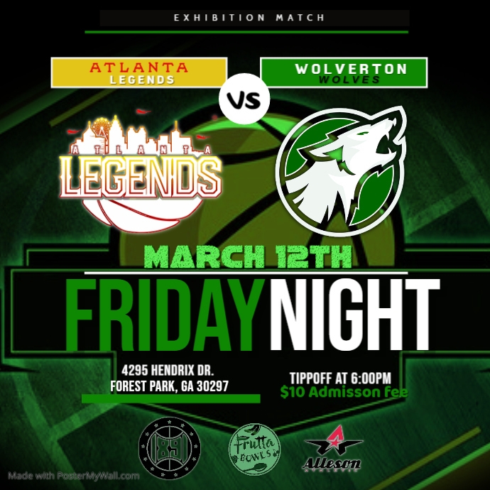 Copy of COMPLETE first game of season Wolves vs hawks m12 | PosterMyWall