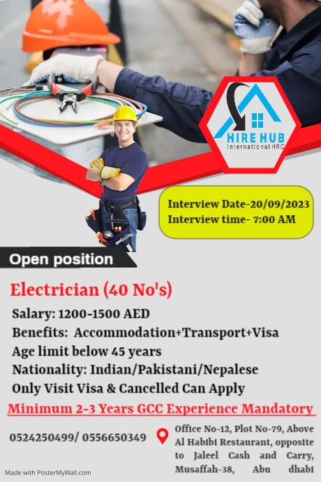 electrical service flyer template | PosterMyWall