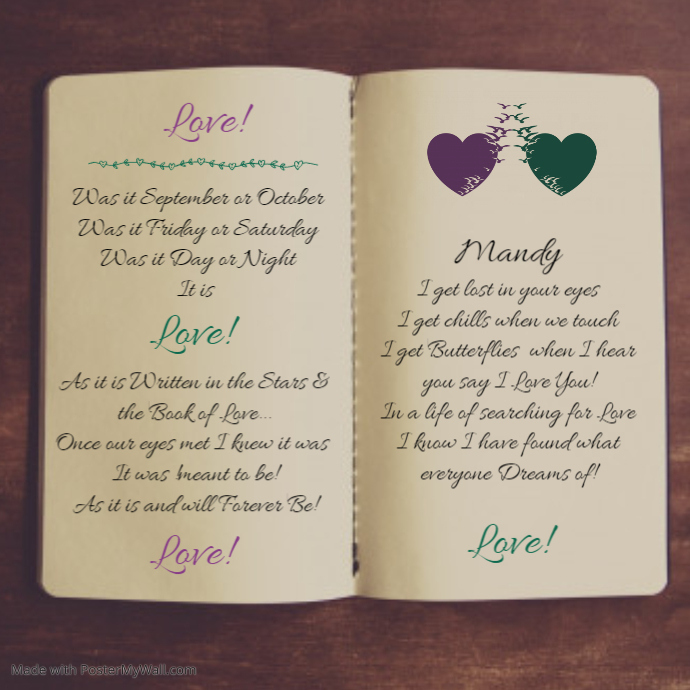 Mandy Poem | PosterMyWall