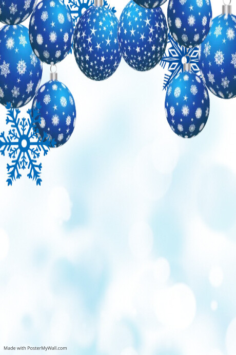 BLUE CHRISTMAS POSTER | PosterMyWall