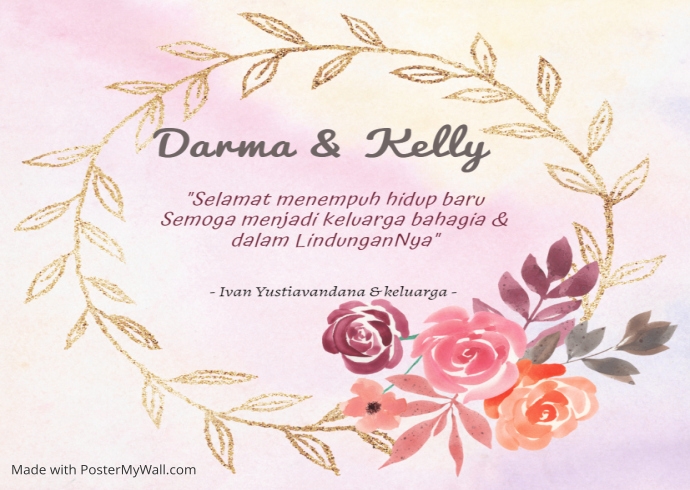 Salinan Salinan Wedding card | PosterMyWall