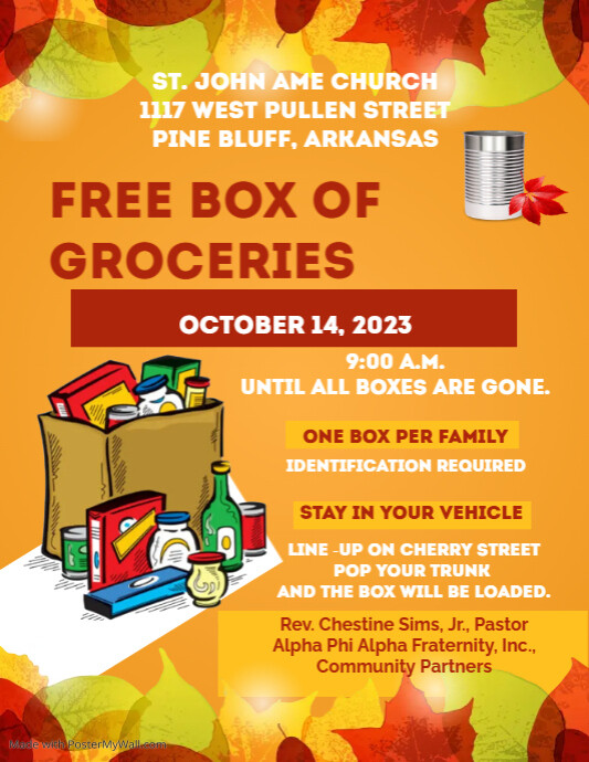 Yellow Food Drive Fundraising Flyer | PosterMyWall