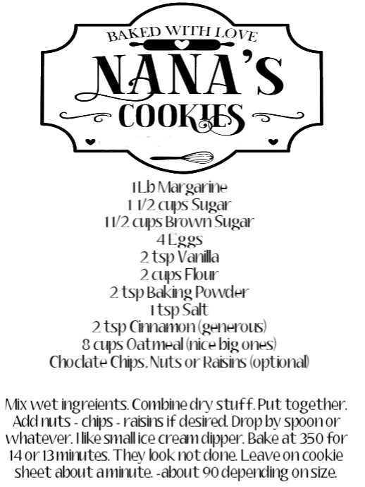 oatmeal cookies | PosterMyWall