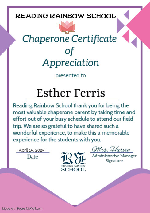 Certificate of appreciation 151e | PosterMyWall