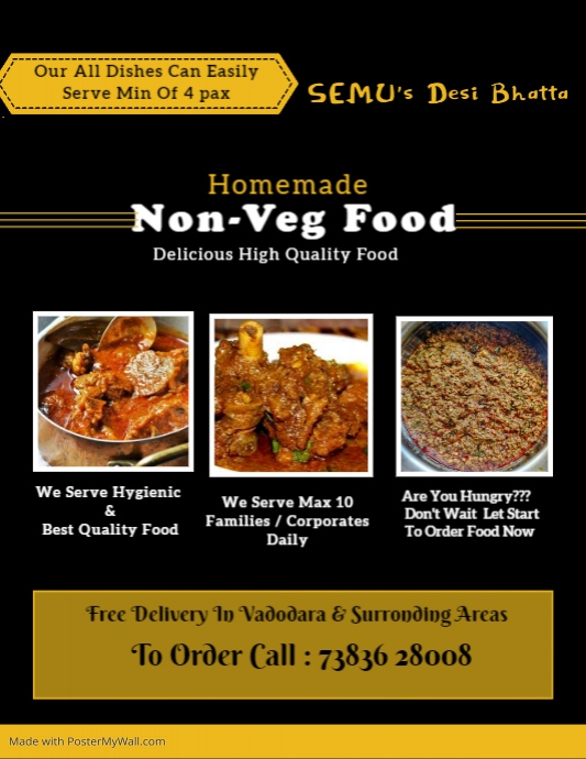 Copy of Pink and Purple Food Catering Service Flyer T | PosterMyWall