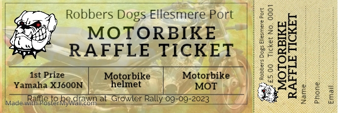 Copy of Gold Printable Raffle Ticket Design Template | PosterMyWall