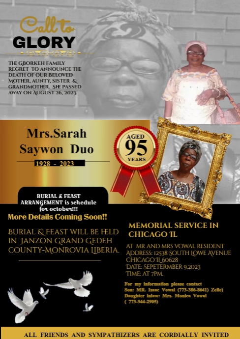 Funeral Poster Templates | PosterMyWall