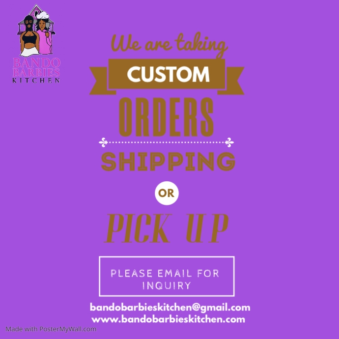 Copy of We are taking orders for delivery pick up ad | PosterMyWall