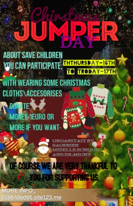 poster christmas jumper day lyna tahrat | PosterMyWall