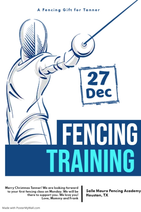 Copy of Fencing Tournament Poster | PosterMyWall