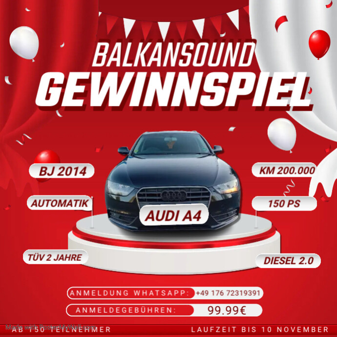 Car Giveaway | PosterMyWall