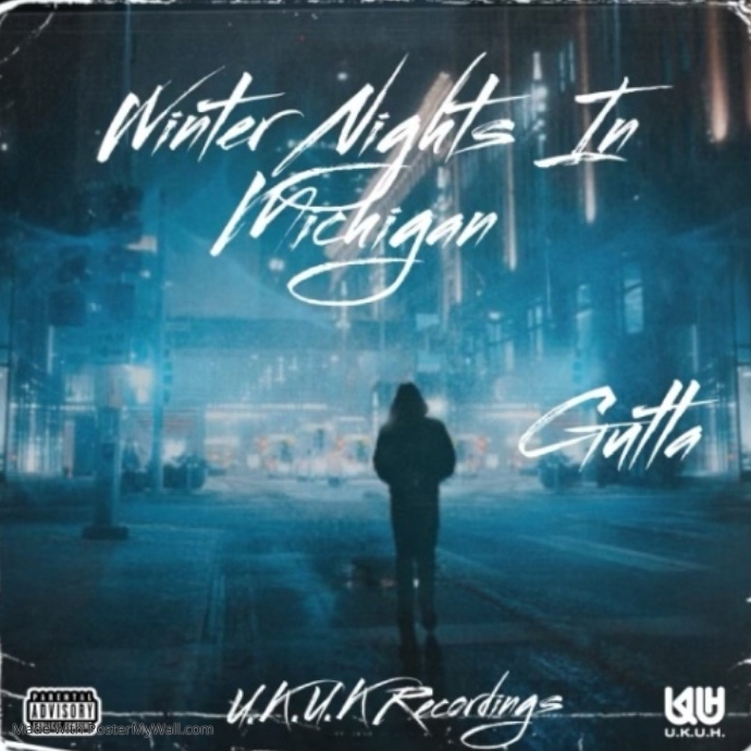 Copy of Cold night Album cover design template | PosterMyWall