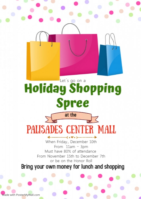 Copy of Mall scavenger hunt birthday party invitation | PosterMyWall