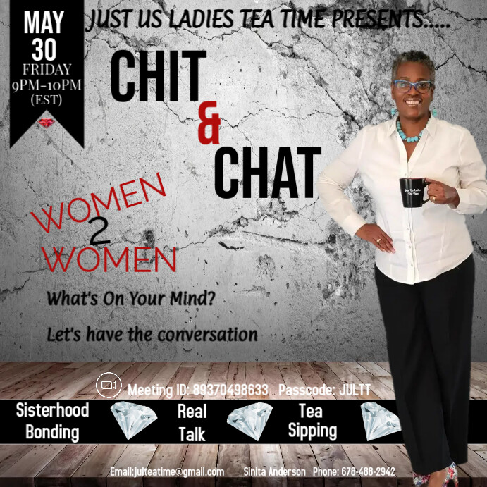 Chit N Chat Flyer | PosterMyWall