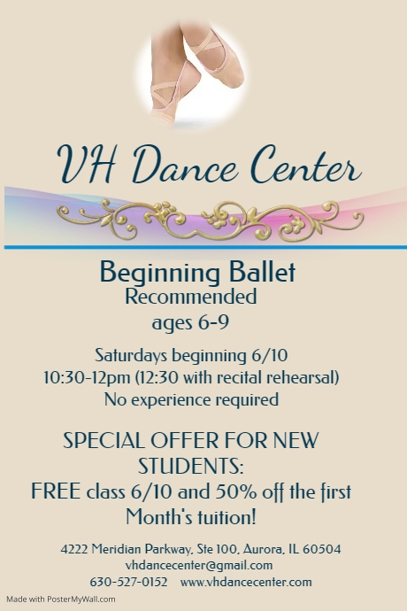 Ballet Academy Flyer | PosterMyWall
