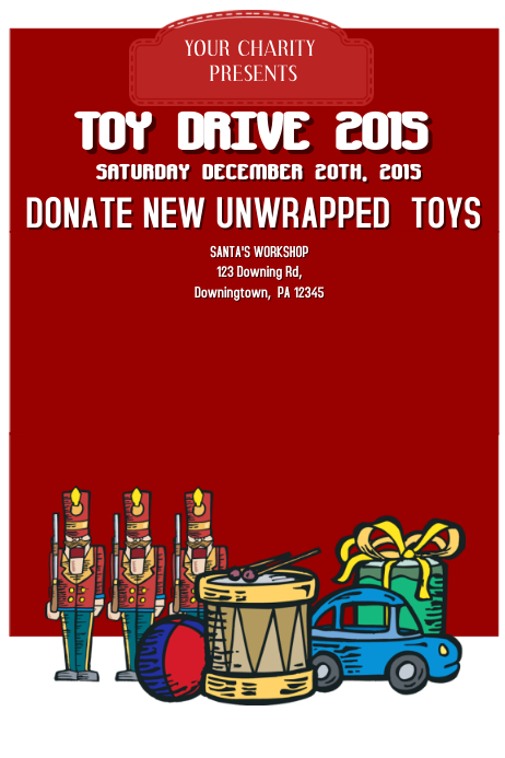 TOY DRIVE Template | PosterMyWall