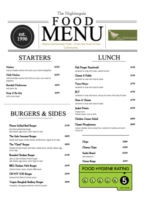 Copy of Menu Front | PosterMyWall