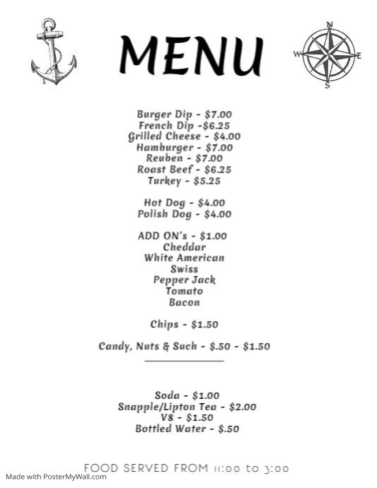 BYC Menu | PosterMyWall