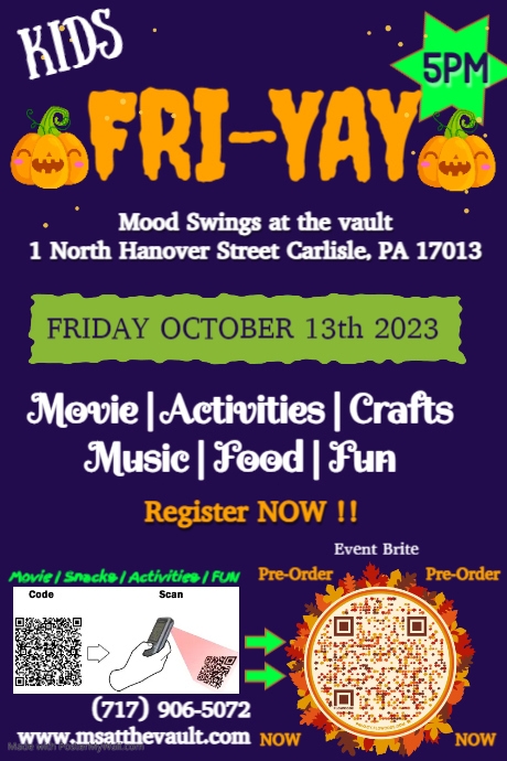 FRI YAY OCTOBER | PosterMyWall