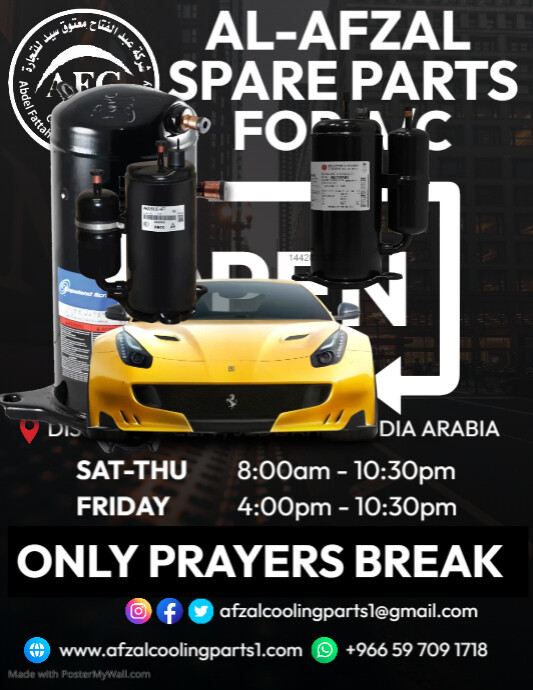 business working hours poster | PosterMyWall