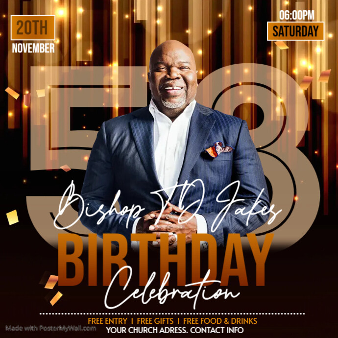 Copy of Birthday flyer design template | PosterMyWall