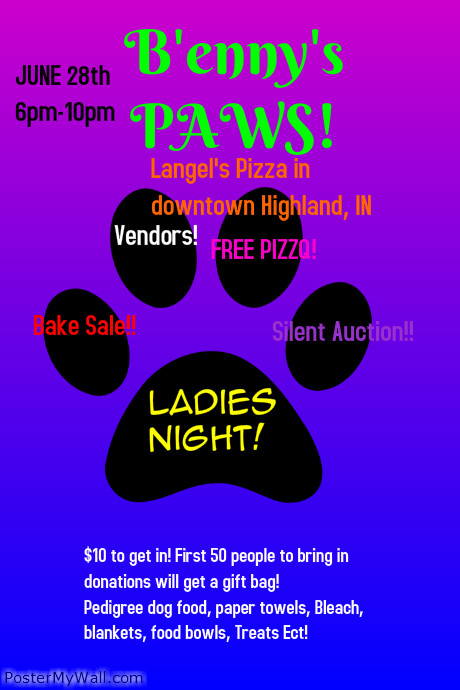 Copy of BENNY"S PAWS | PosterMyWall