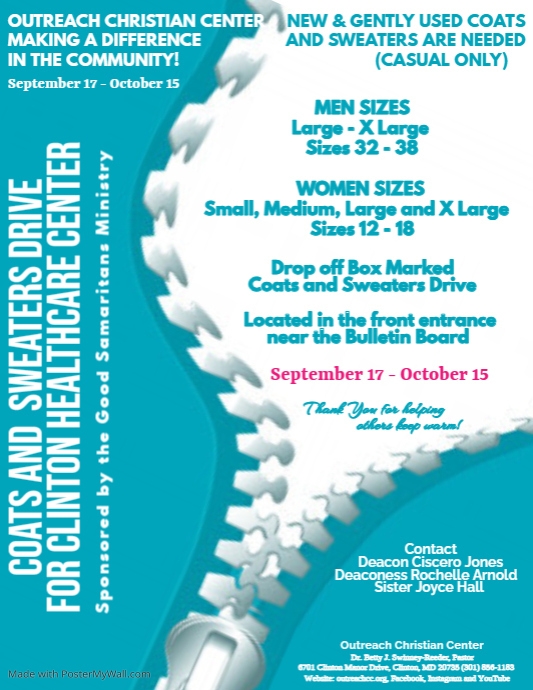 Winter Coat Drive Poster Template | PosterMyWall