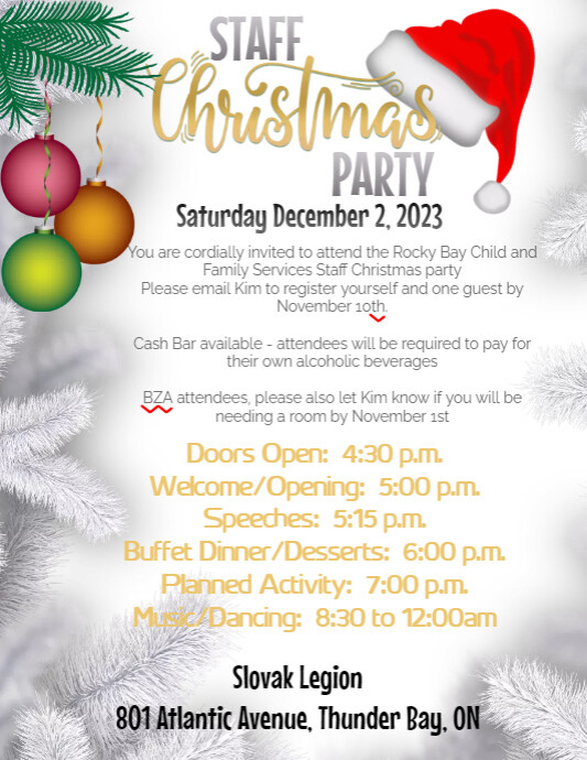 christmas staff party | PosterMyWall