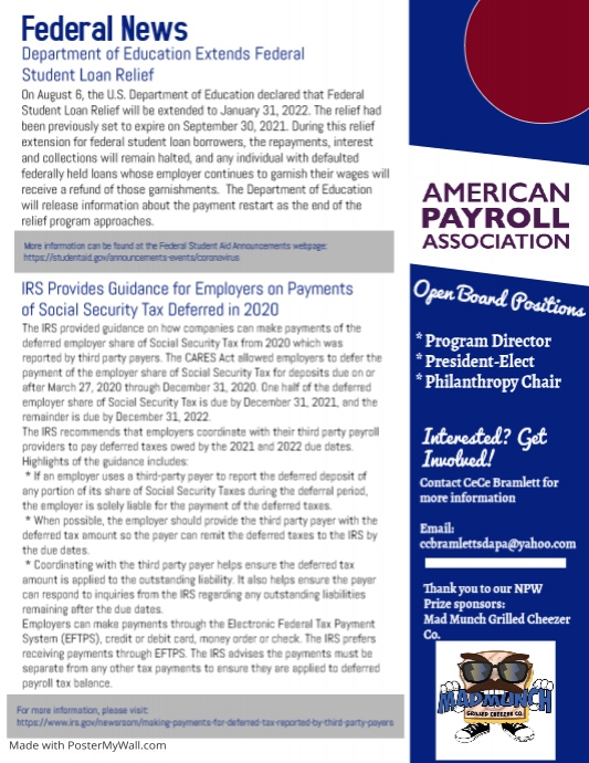 Copy of 2021 SDAPA QTR-3 Newsletter pg.2 | PosterMyWall
