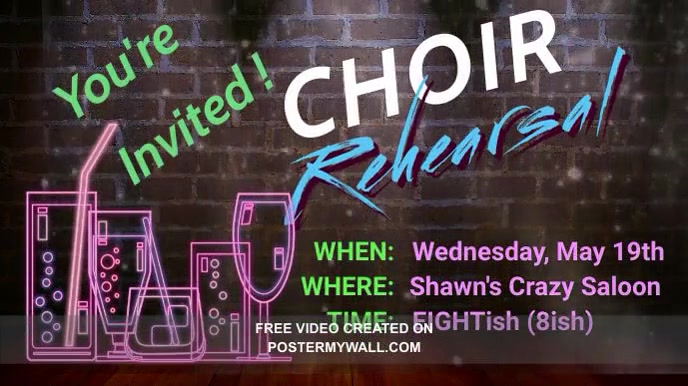 Choir Meeting Invitation | PosterMyWall