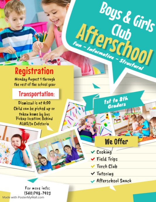 Boy & Girls Club Afterschool | PosterMyWall