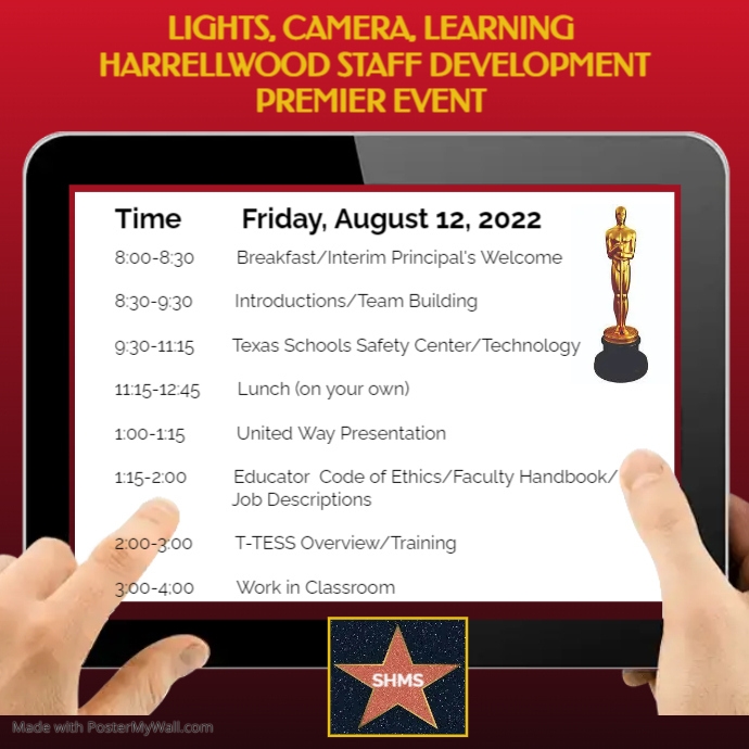 August 12, 2022 Staff Development Day | PosterMyWall