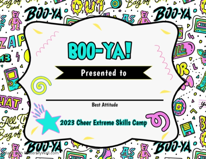 Boo-ya | PosterMyWall