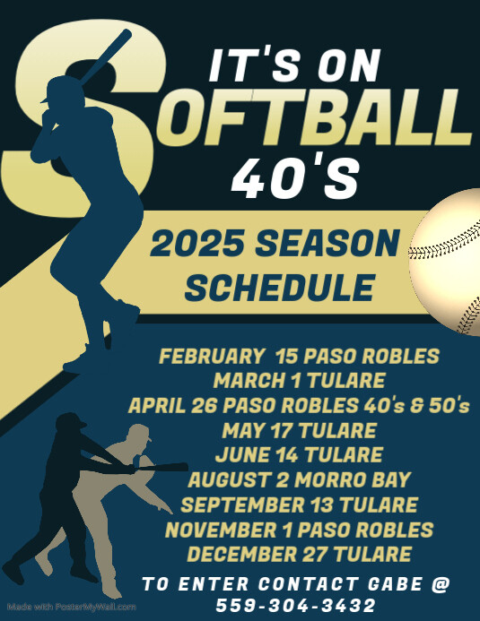 40's 2024 Season schedule | PosterMyWall