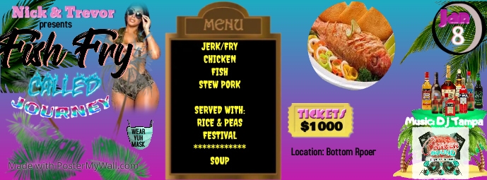 Copy of Copy of FISH FRY TICKET | PosterMyWall