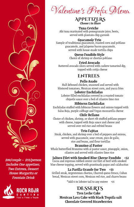 Valentines day Menu Card | PosterMyWall