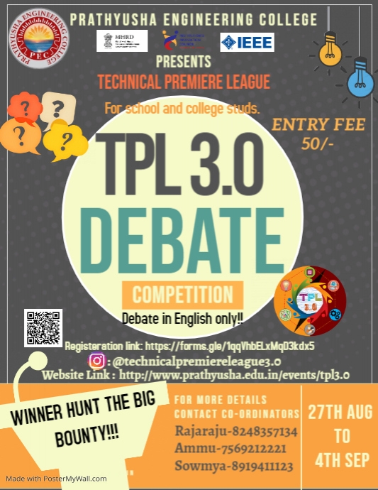 debate poster | PosterMyWall