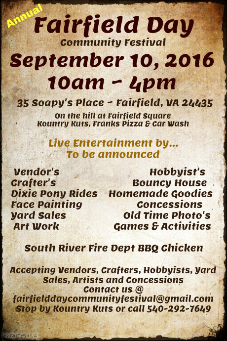 Fairfield Day 2015 | PosterMyWall