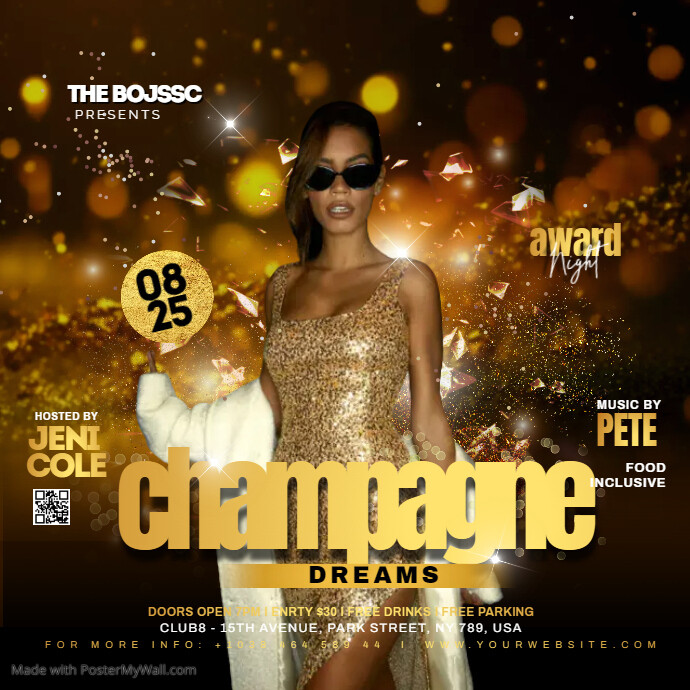 golden night party | PosterMyWall